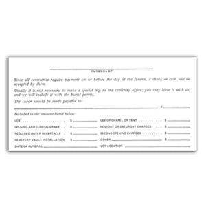 Funeral Service Envelopes | Mooney Keehley Supplies
